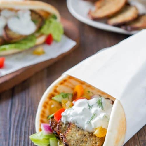 Greek Turkey Gyros with Tzatziki - A Communal Table