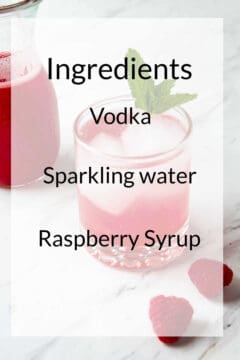 Raspberry Vodka Spritzer - A Communal Table