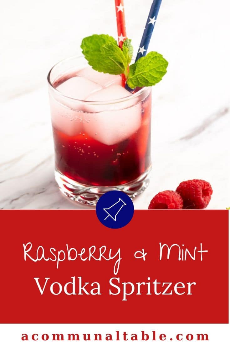 Raspberry Vodka Spritzer - A Communal Table