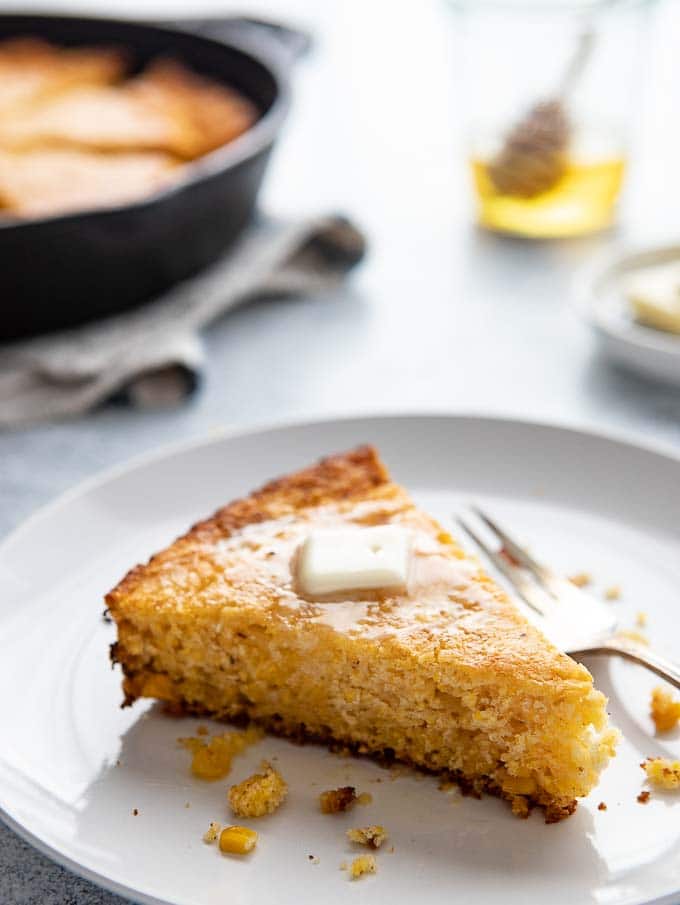 Browned Butter Cornbread in a Skillet - A Communal Table