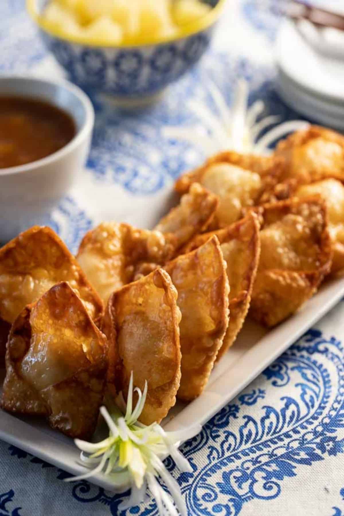 Crispy Homemade Crab Rangoon Recipe| A Communal Table