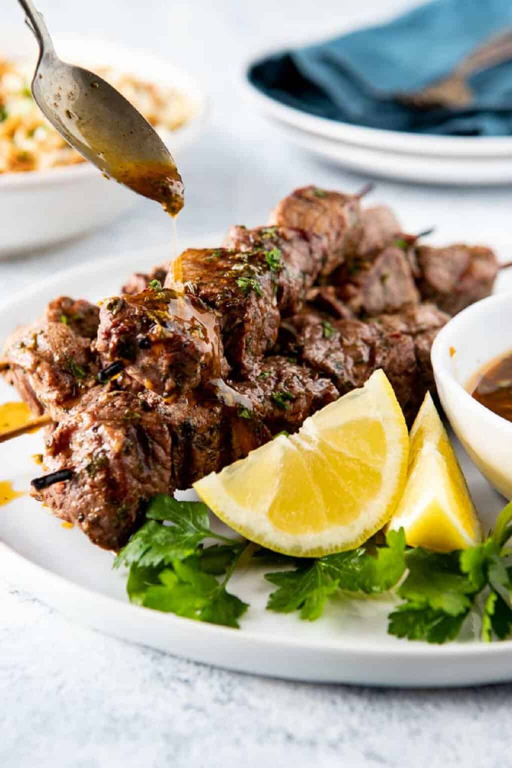 Easy Grilled Lamb Kebabs Recipe - A Communal Table